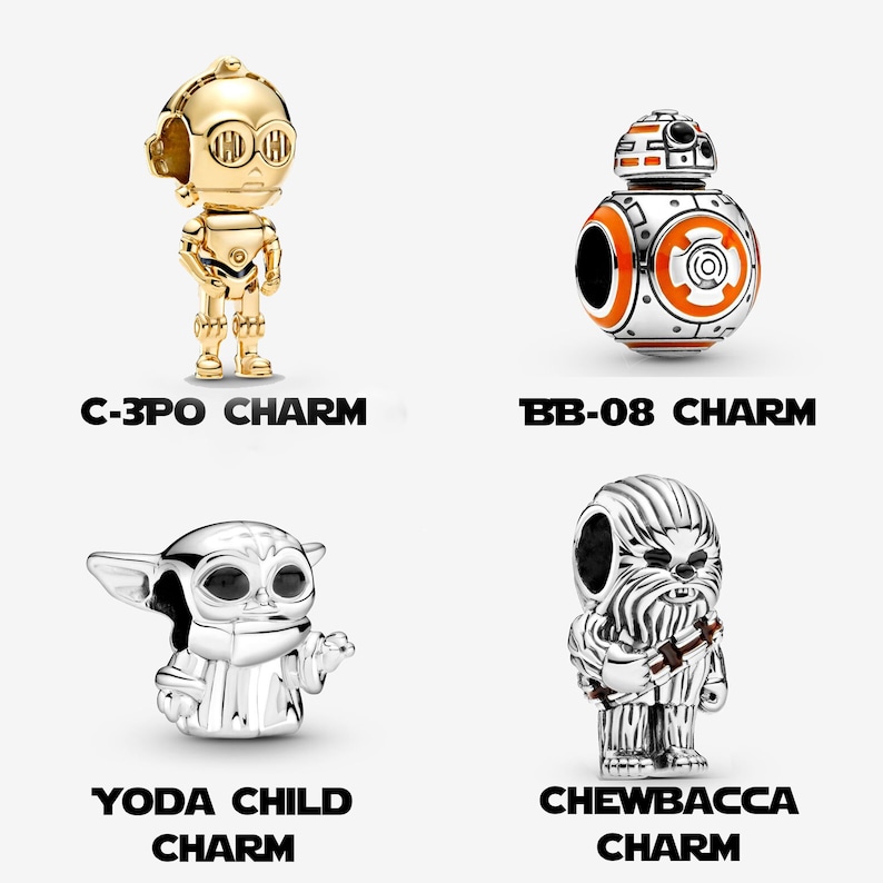 Star Wars Full Series Pandora Charms 925 Sterling Silver Yoda - Etsy