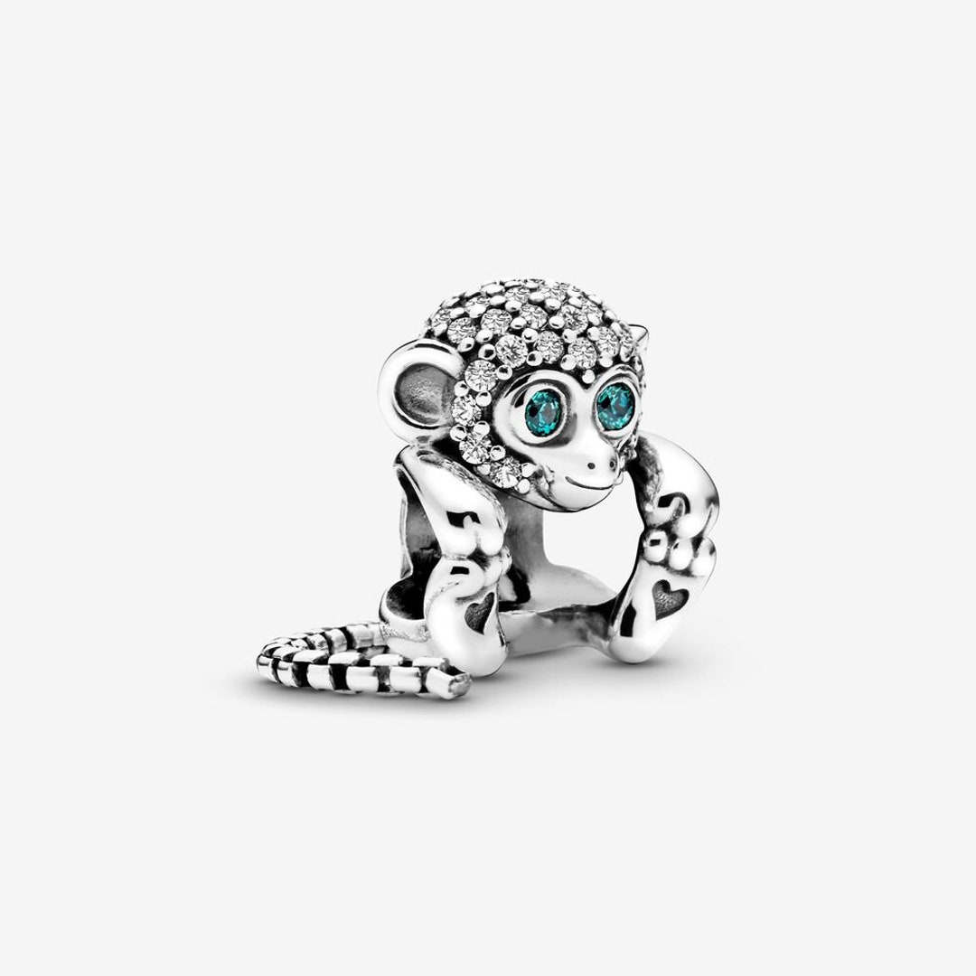 Pavé Monkey Dangle Charm Gift Fashion Women Jewelry Charm, Charms for ...