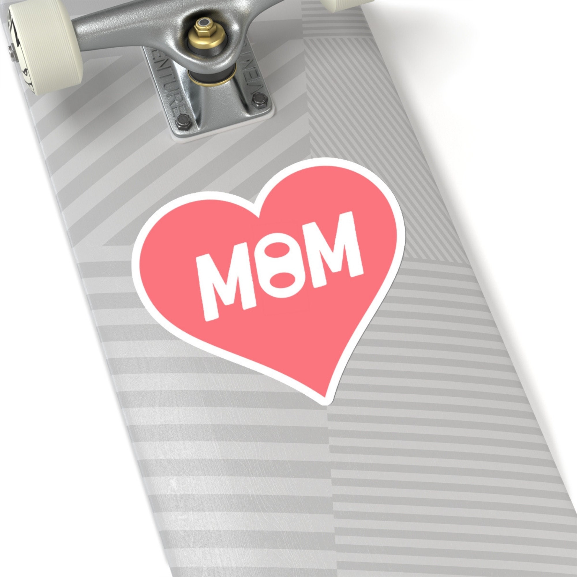 Mom Love Heart With Pig Nose Sticker - Etsy