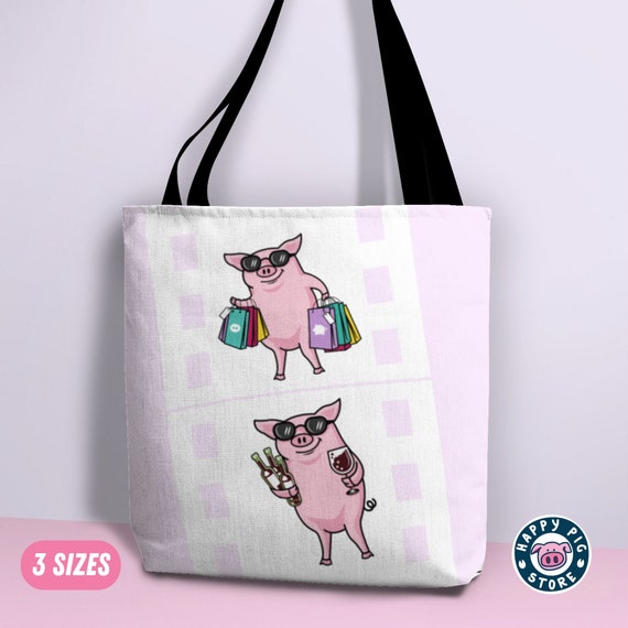 Fun Pig Film Strip Tote Bag Choose From 4 Sizes Fun Piggy - Etsy