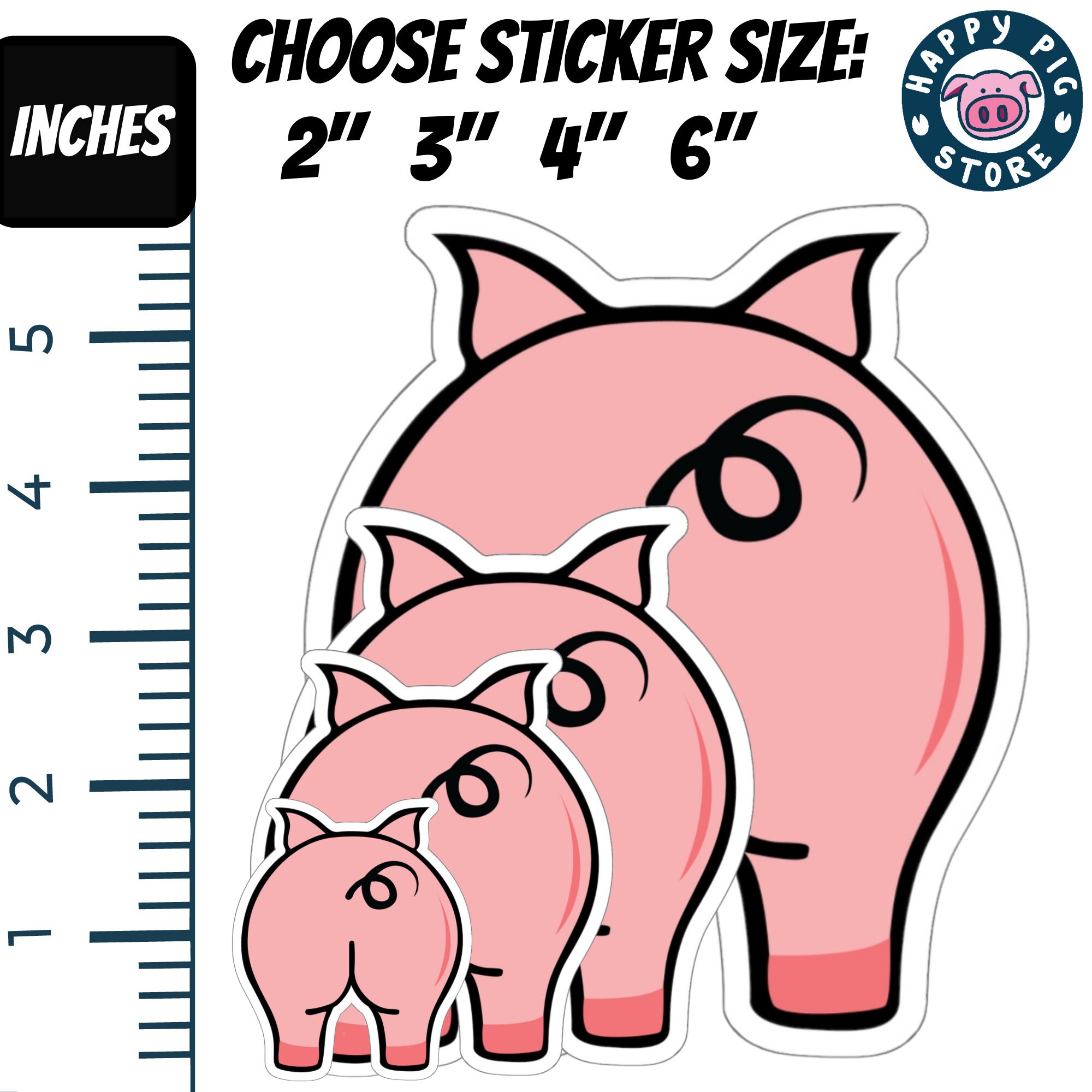 Funny Pig Lovers Sticker Piggy Gift Love My Pig Fun Pig - Etsy