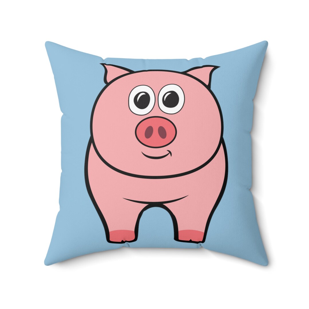 Face and Pig Butt Pillow Case With Pillow Included, Cute Pig Pillow ...
