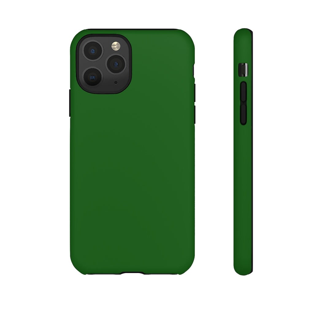 Funda resistente de color verde sólido para iPhone 11 iPhone | Etsy