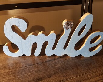 Smile Wood Sign - Etsy