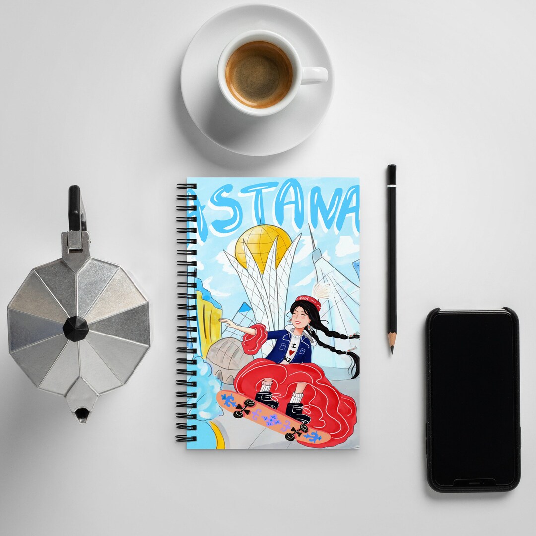 Astana, Kazakhstan, Kazakh, Qazaq, Souvenir, Spiral Notebook - Etsy