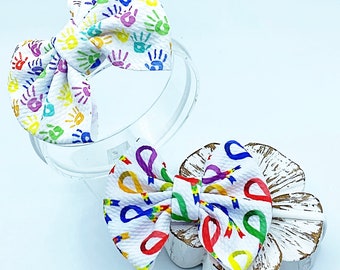 Autism Hair Bow | Etsy