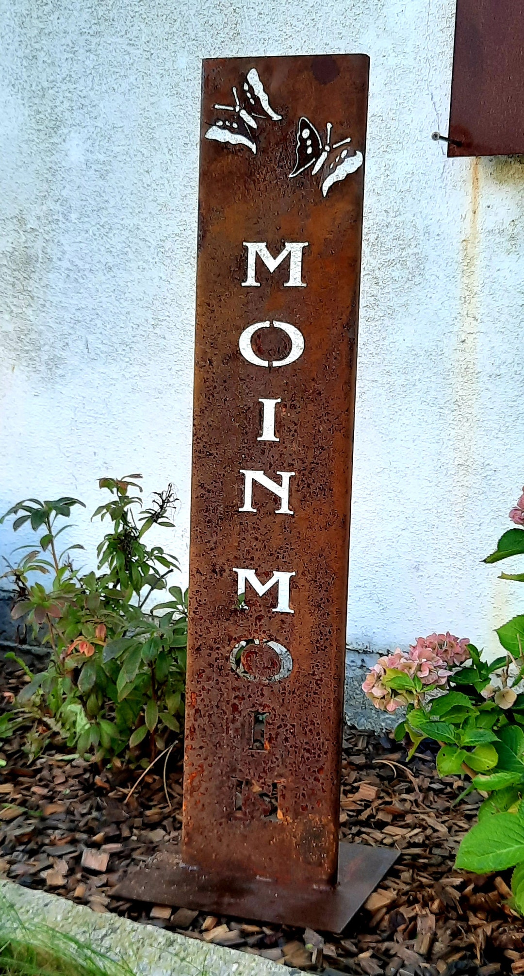 Sign Moin Moin Butterflies 3D - Etsy
