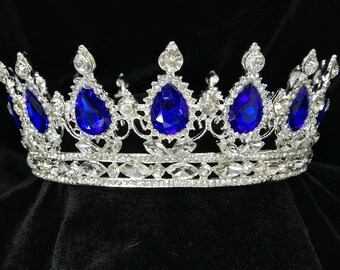Royal Blue Crown | Etsy