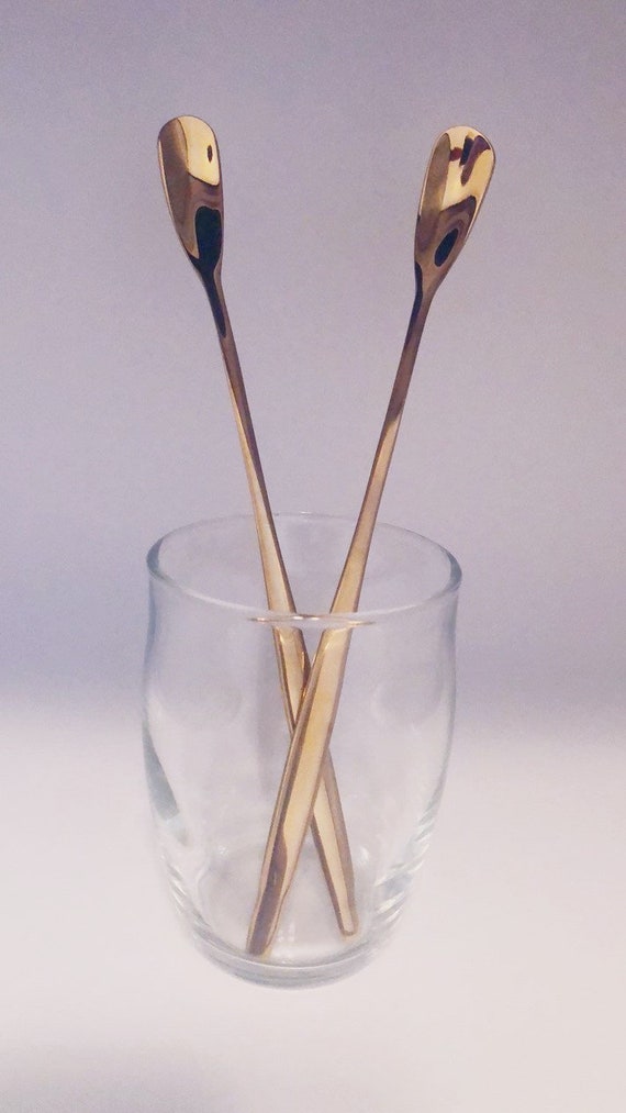 Stainless Steel 2 Piece Spoon Set-cocktail Spoon/coffee Spoon | Etsy