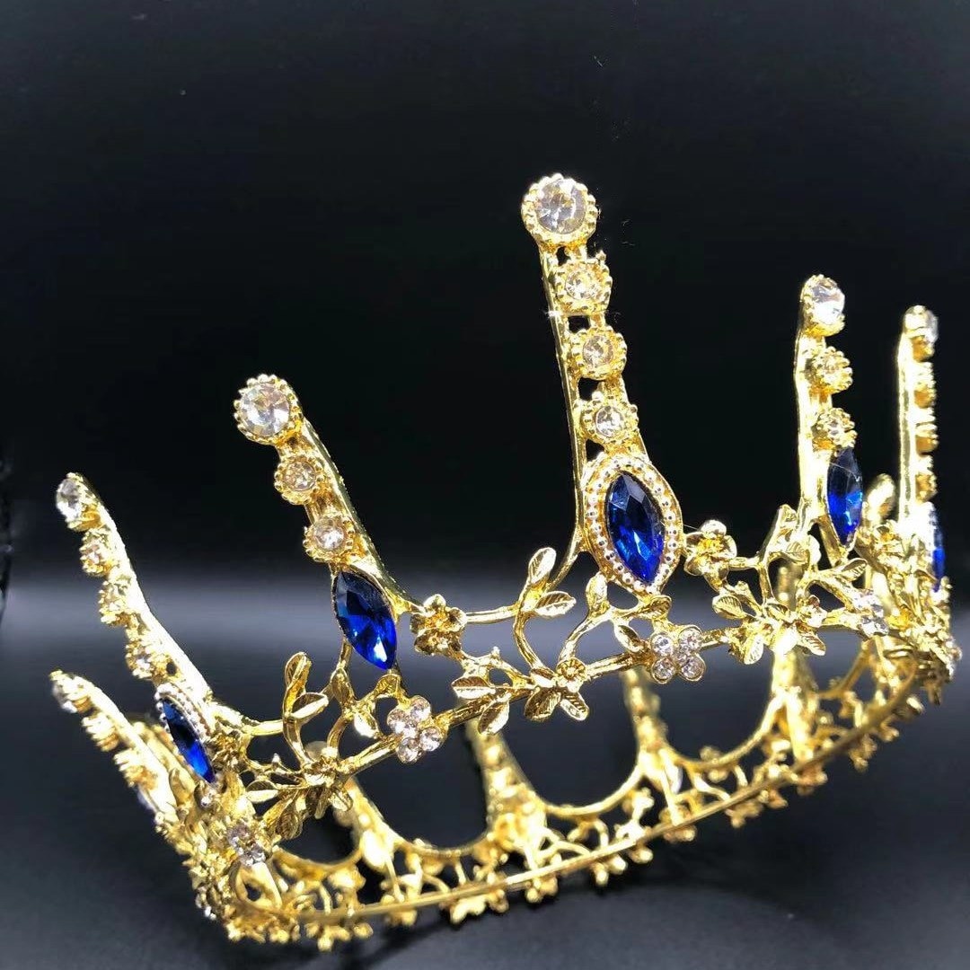 Royal Blue/clear Rhinestone Crown for Wedding Birthday - Etsy
