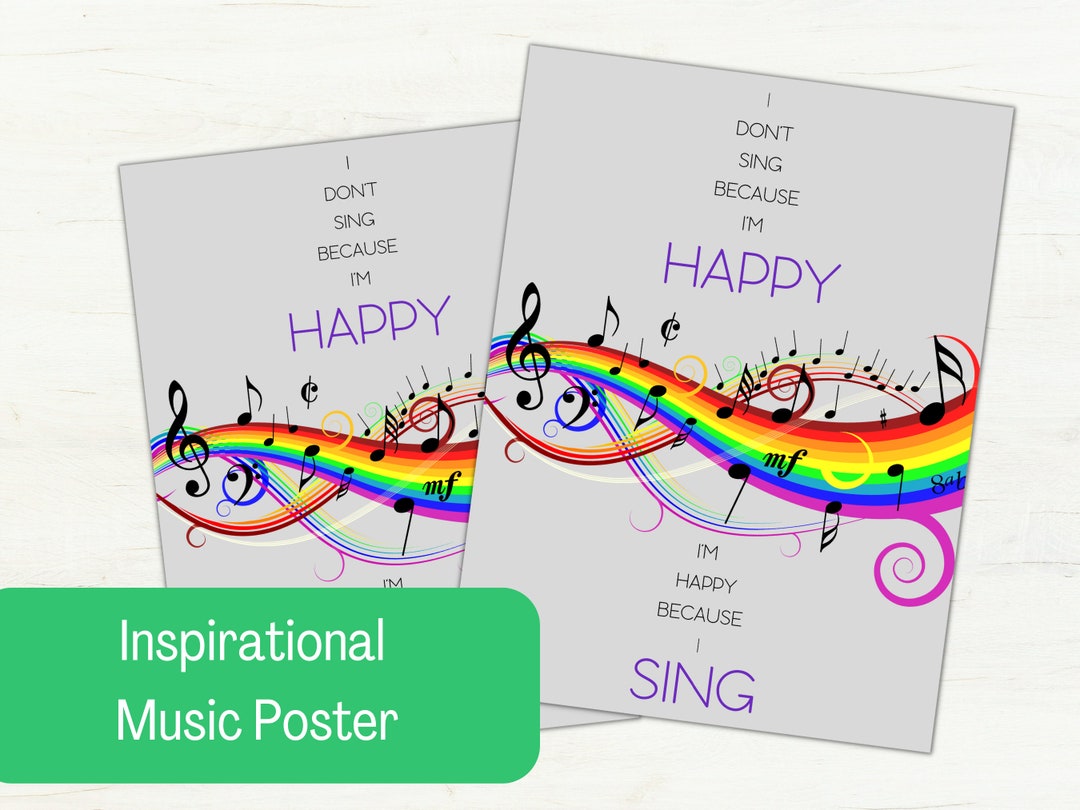 Music Classroom Poster, Music Quote Poster, Inspirational Music Quote ...