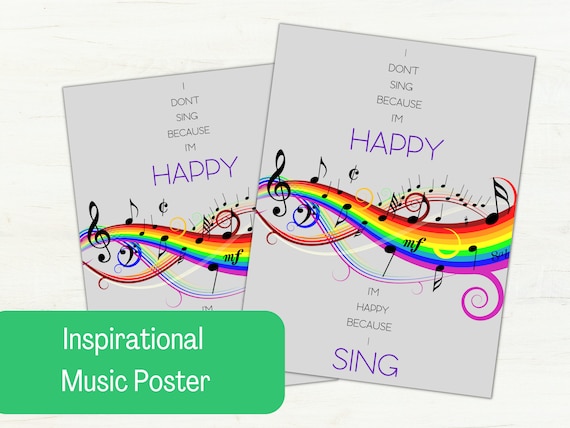 Music Classroom Poster Music Quote Poster Inspirational - Etsy