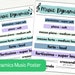 Dynamics Poster for Music Classroom, Blue and Purple Choir Band ...