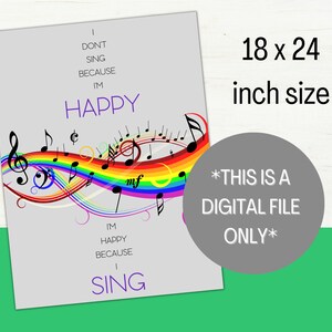 Music Classroom Poster, Music Quote Poster, Inspirational Music Quote ...