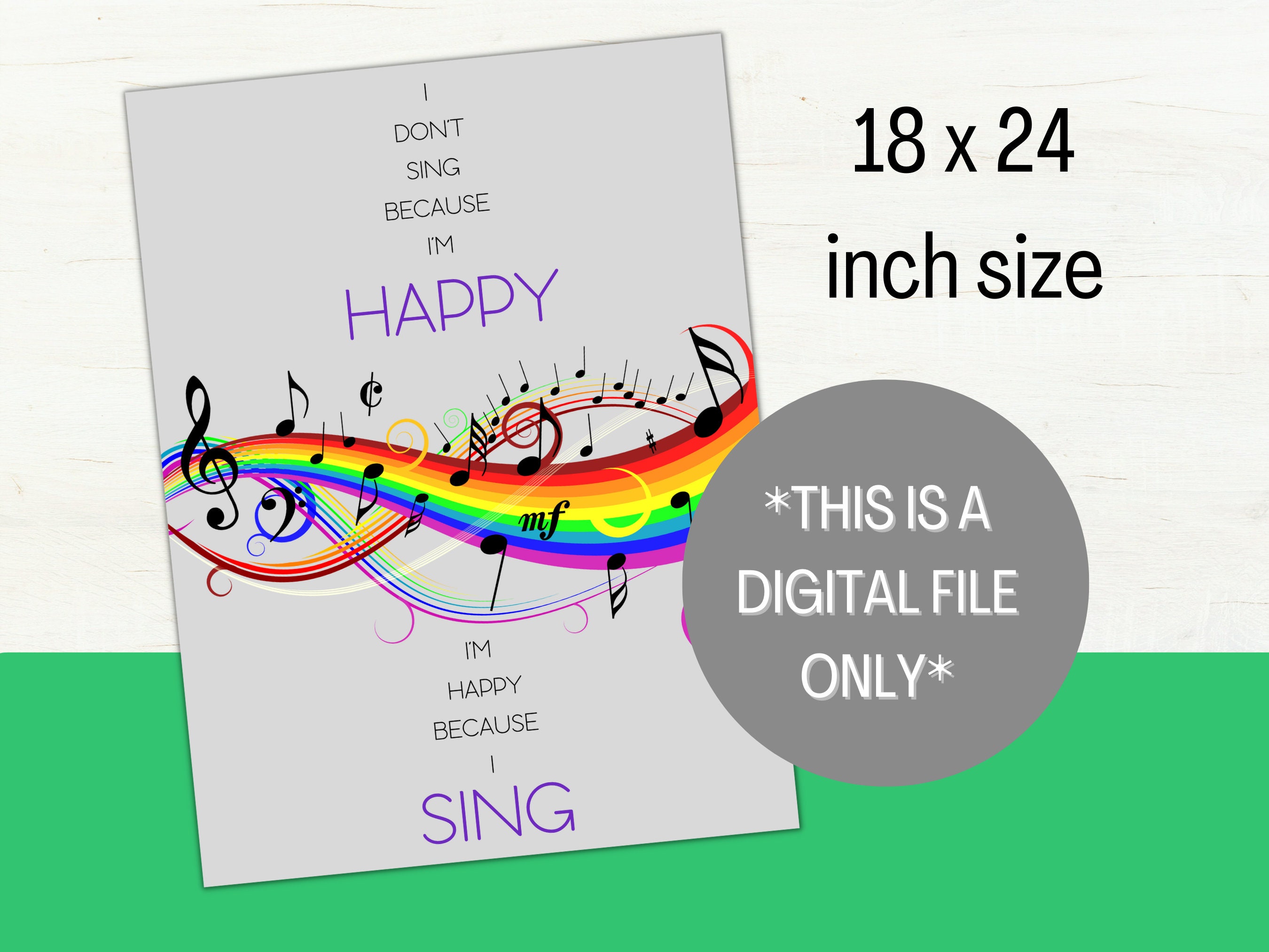 Music Classroom Poster, Music Quote Poster, Inspirational Music Quote ...