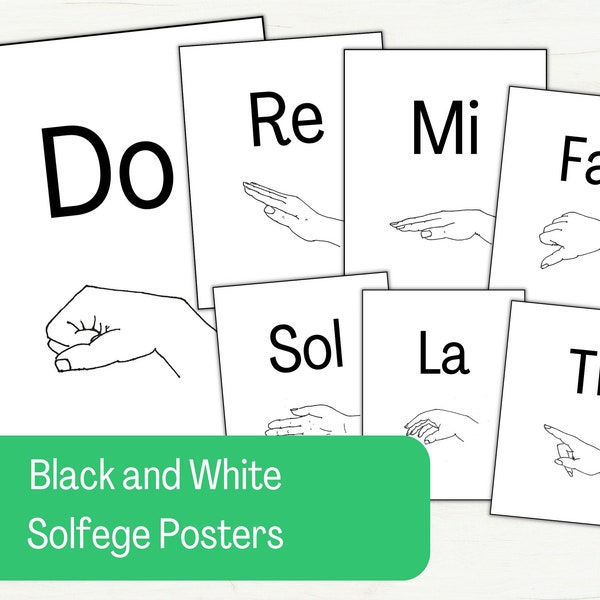Solfege Hand Signs - Etsy