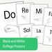 Solfege Posters for Choir Classroom, Solfege Hand Signs, Black and ...