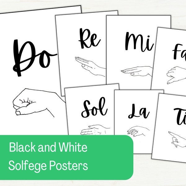 Solfege Hand Signs - Etsy