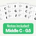 Note Matching Game, Treble Clef Music Flashcards, Digital Download ...