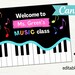 Music Classroom Sign, Editable Music Teacher Poster, Digital Print - Etsy