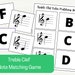 Note Matching Game, Treble Clef Music Flashcards, Digital Download ...