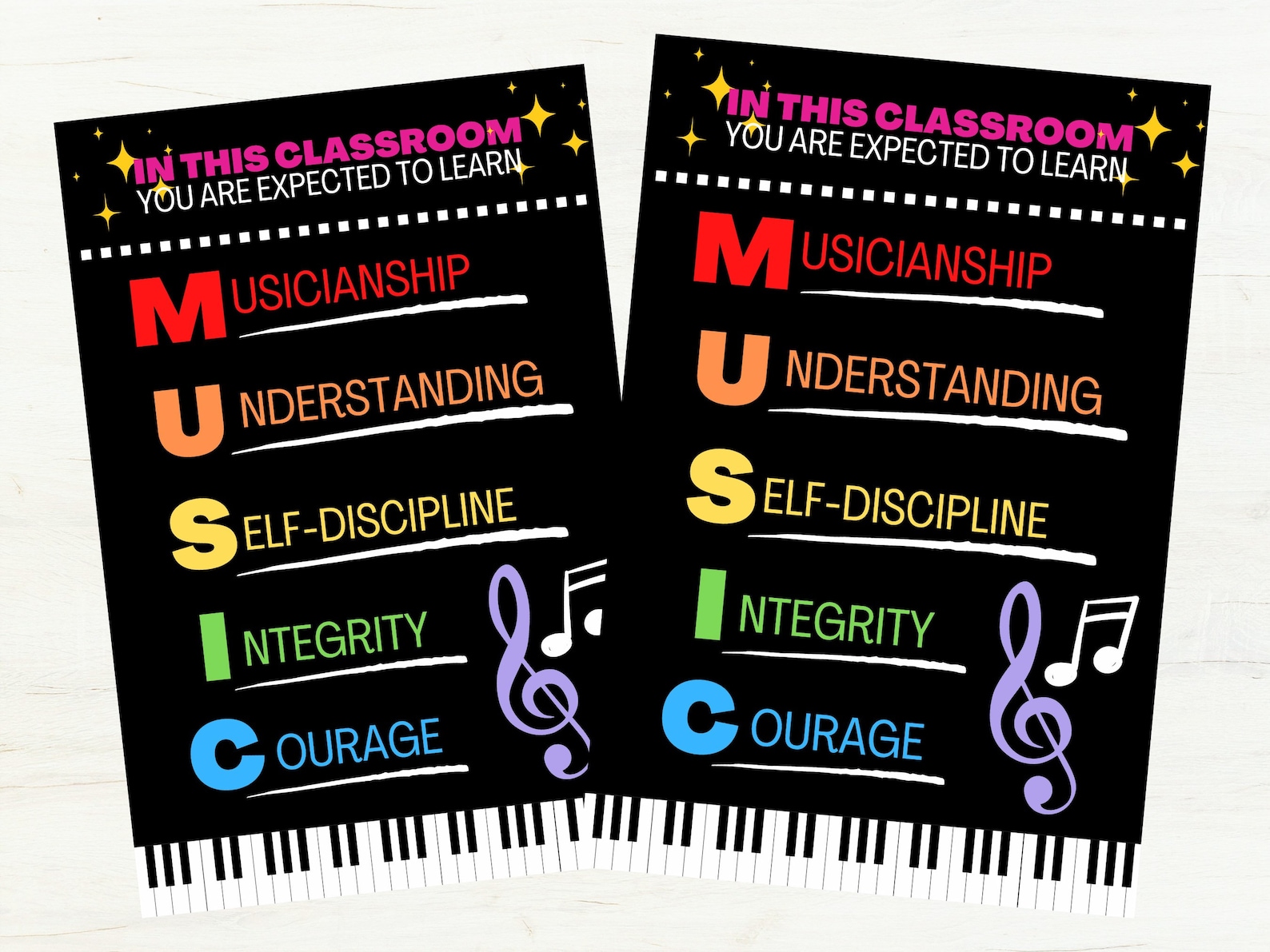 MUSIC Classroom Poster, Music Classroom Decor, Music Room Wall Art ...