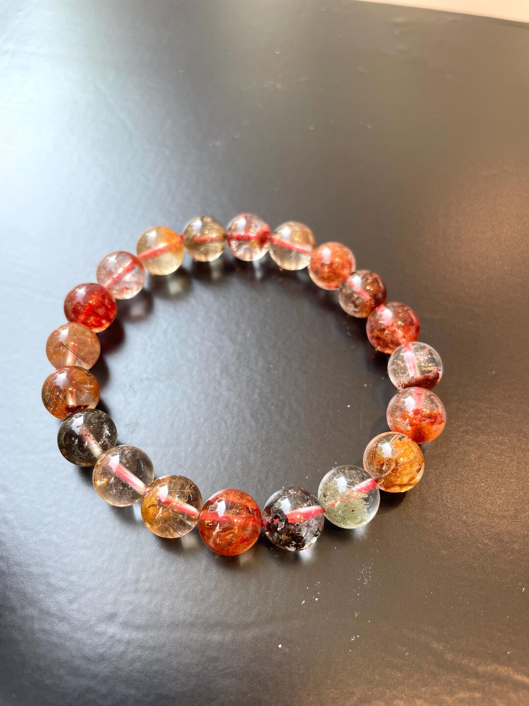 Natural Phantom Rutile Quartz Handmade Braclet Perfect for Gifts Item ...