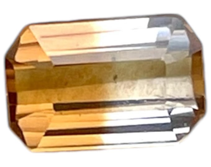 Natural Bi Colour Zircon Emerald Cut 1.48carat, December Birthstone ...
