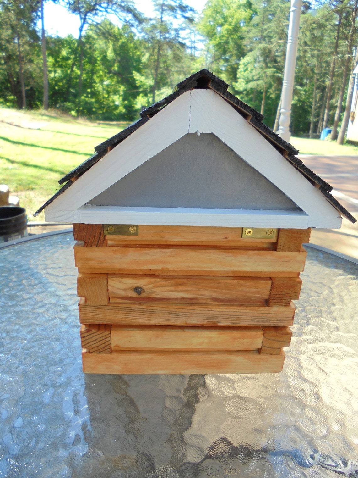 Handmade Log Style Bird House With Mounting Hardware 8 X 6 - Etsy