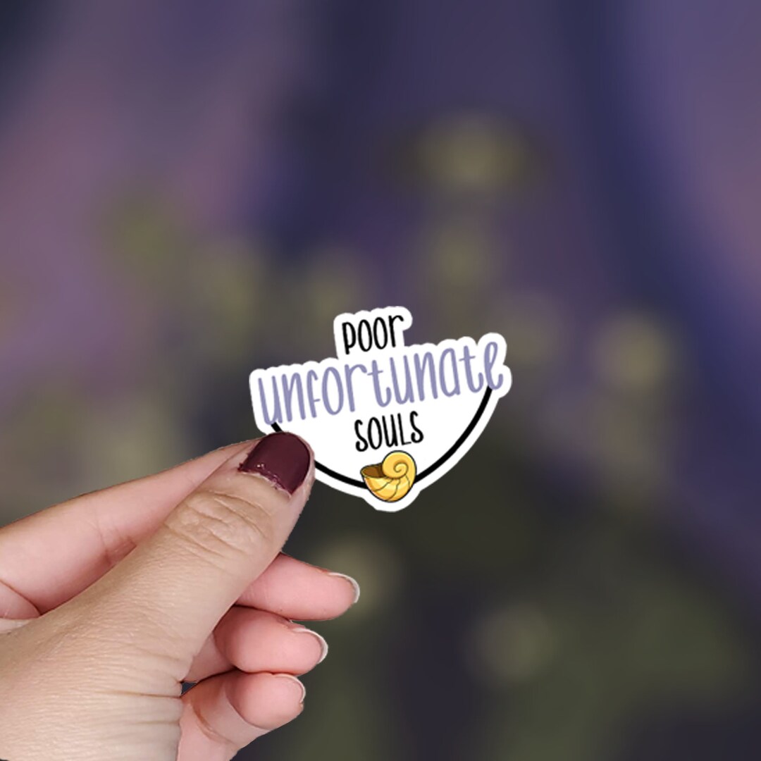 Poor Unfortunate Souls Sticker | Ursula - Etsy