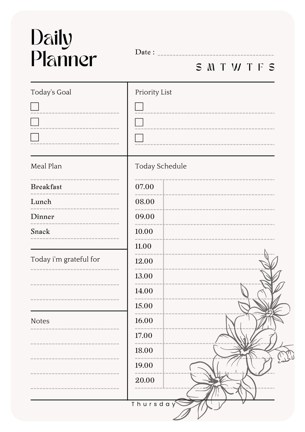 Instant Download, Vision Board and Weekly Planner, Printable Art ...