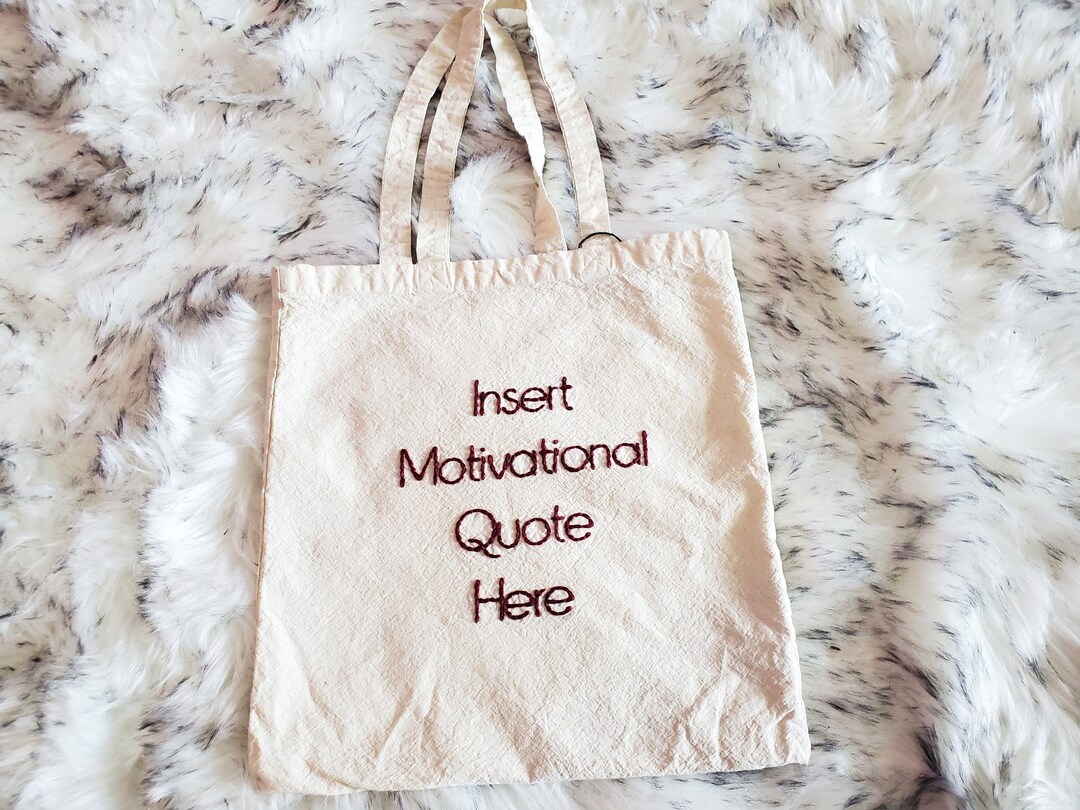 Motivational Quote Tote Bag Funny Bag Sayings Cotton Tote - Etsy