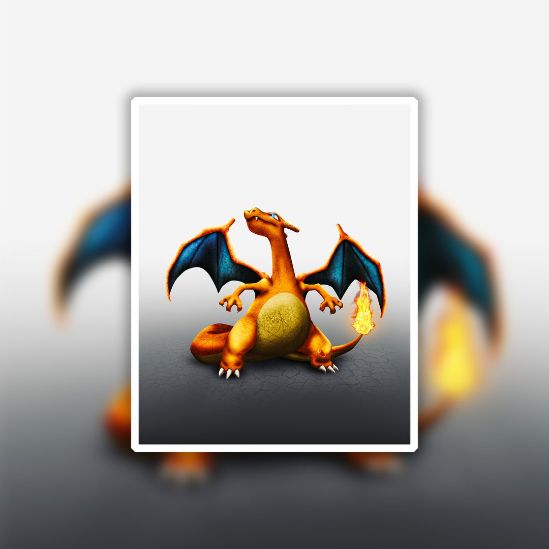 Charizard Art Print / Fire Pokemon Poster / Pokemon Art - Etsy Australia