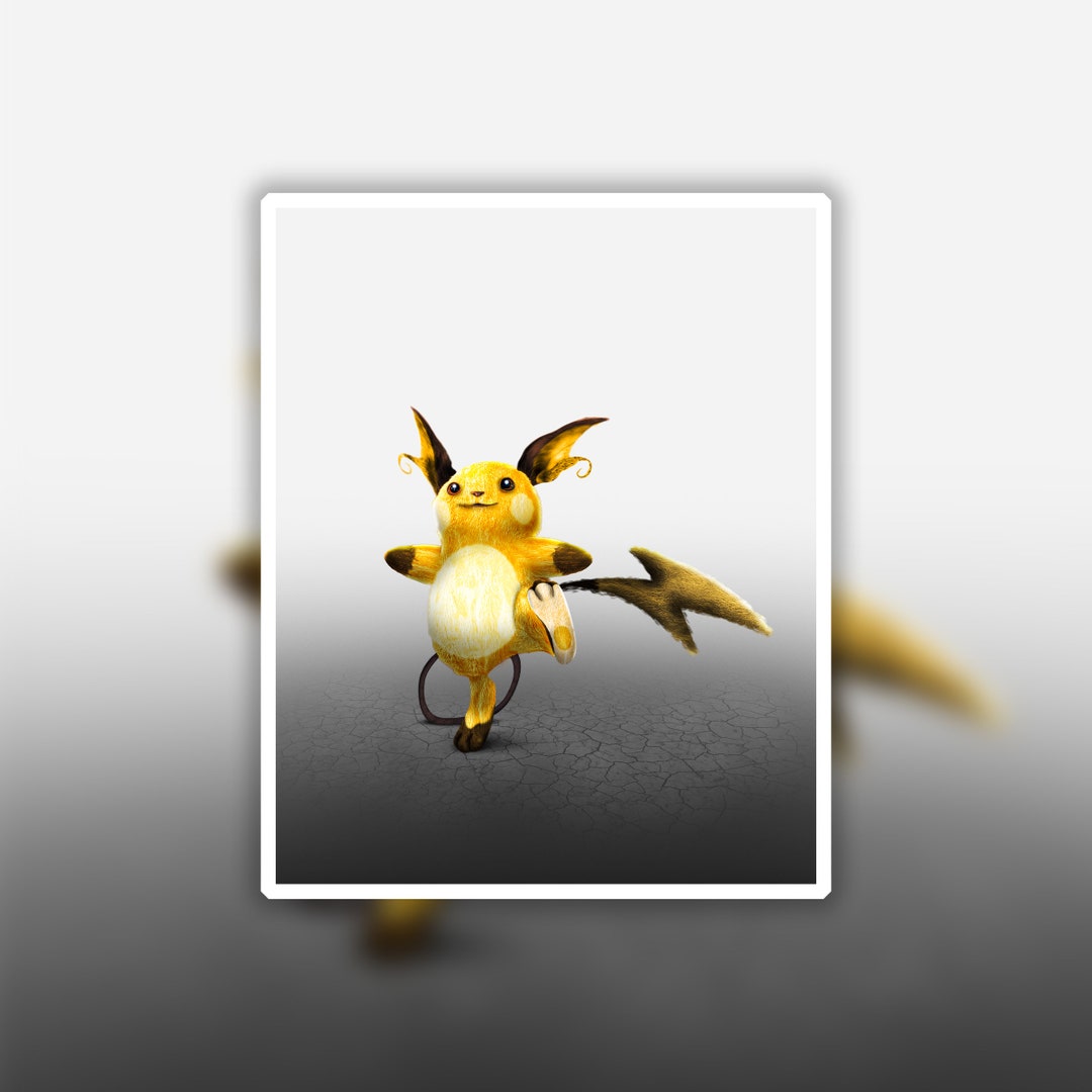 Raichu Art Print / Mouse Pokemon Poster / Pokemon Art - Etsy