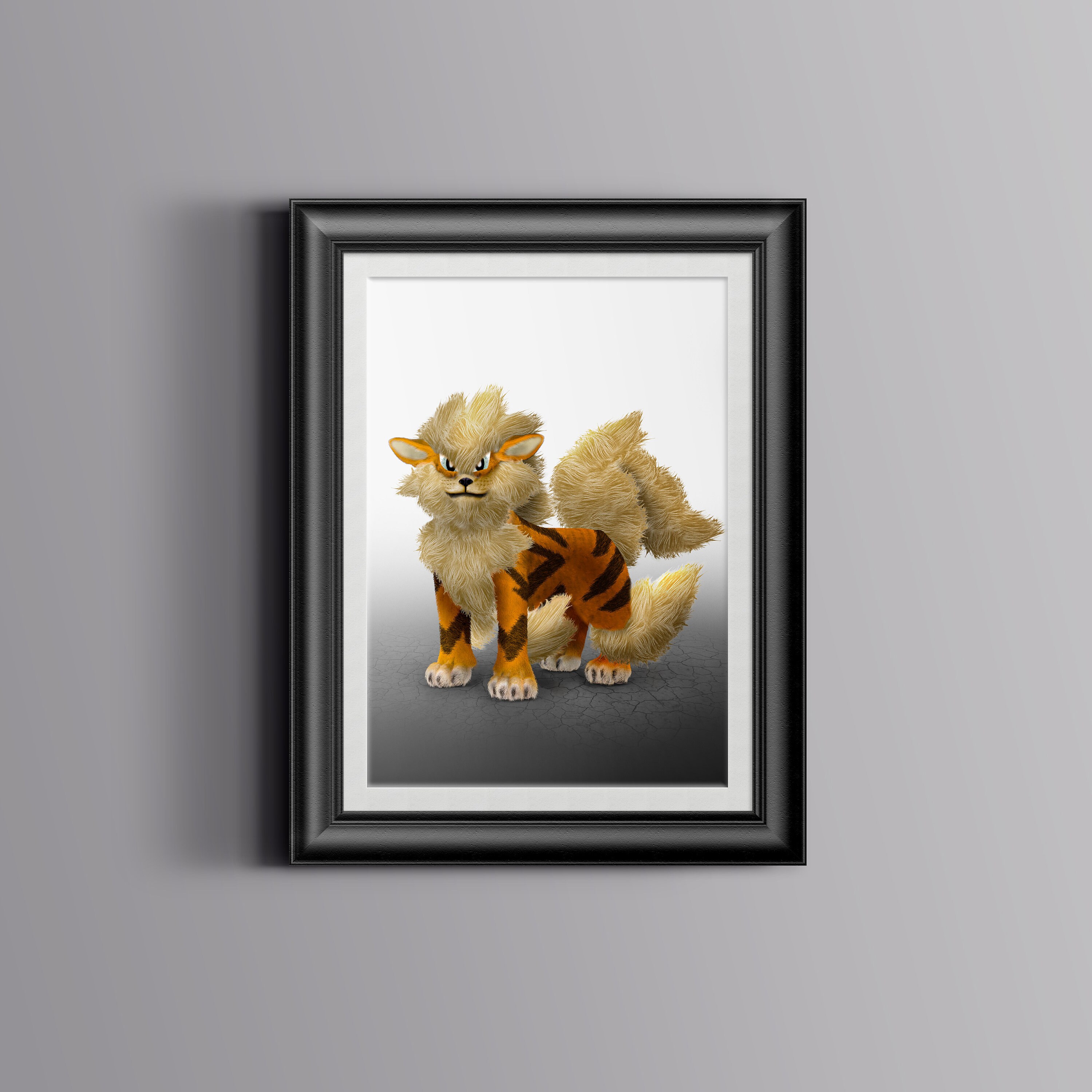 Arcanine Art Print / Legendary Pokemon Poster / Pokemon Art - Etsy
