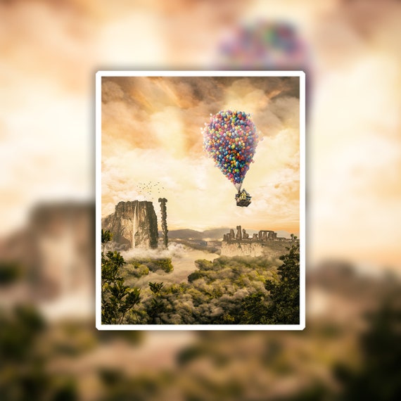 Paradise Falls Poster / up House Poster / Pixar Art | Etsy