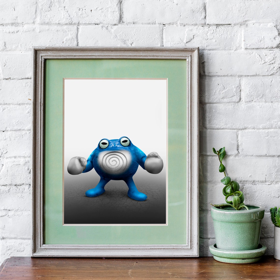 Poliwrath Art Print / Tadpole Pokemon Poster / Pokemon Art - Etsy