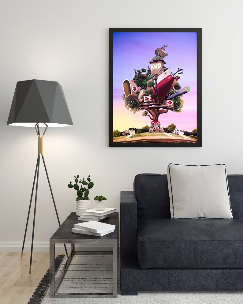 KND Treehouse Print / Codename Kids Next Door Poster / Cartoon Network ...