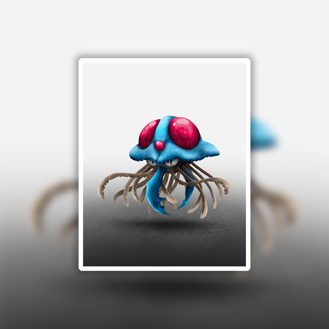 Tentacruel Art Print / Jellyfish Pokemon Poster / Pokemon Art - Etsy