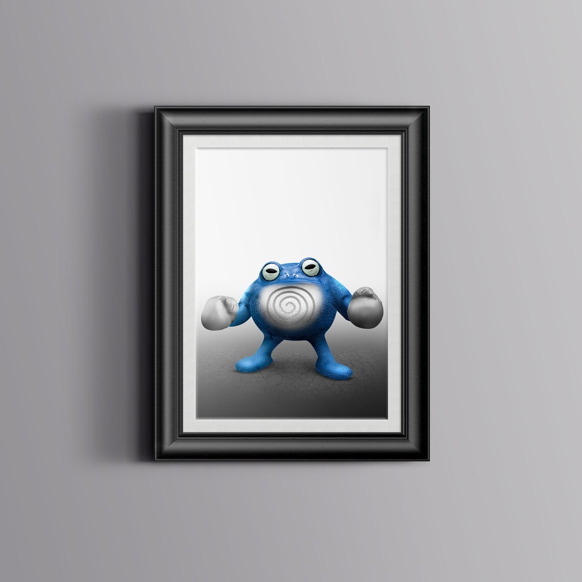 Poliwrath Art Print / Tadpole Pokemon Poster / Pokemon Art - Etsy