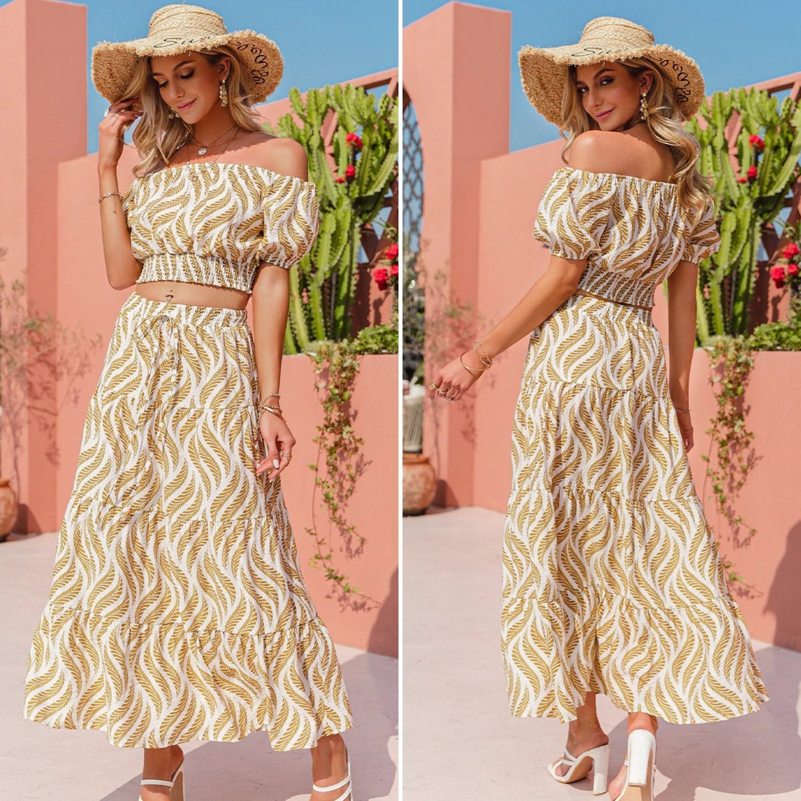 Bohemian Set for Women / Boho Tops Two Piece/ Tops Short - Etsy