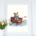Mouse on a Rowing Boat Printable, Softness Art Print, Cottagecore ...