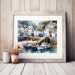Cornwall Watercolor Illustration Print, Polperro Harbour Cornish ...