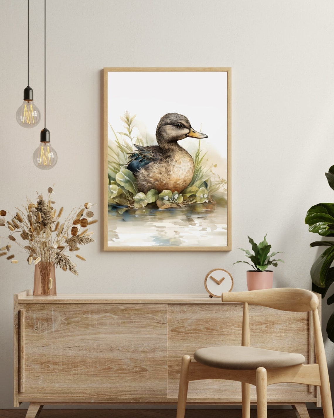 Female Mallard Duck Nature Wall Art Cottagecore Nursery Decor - Etsy