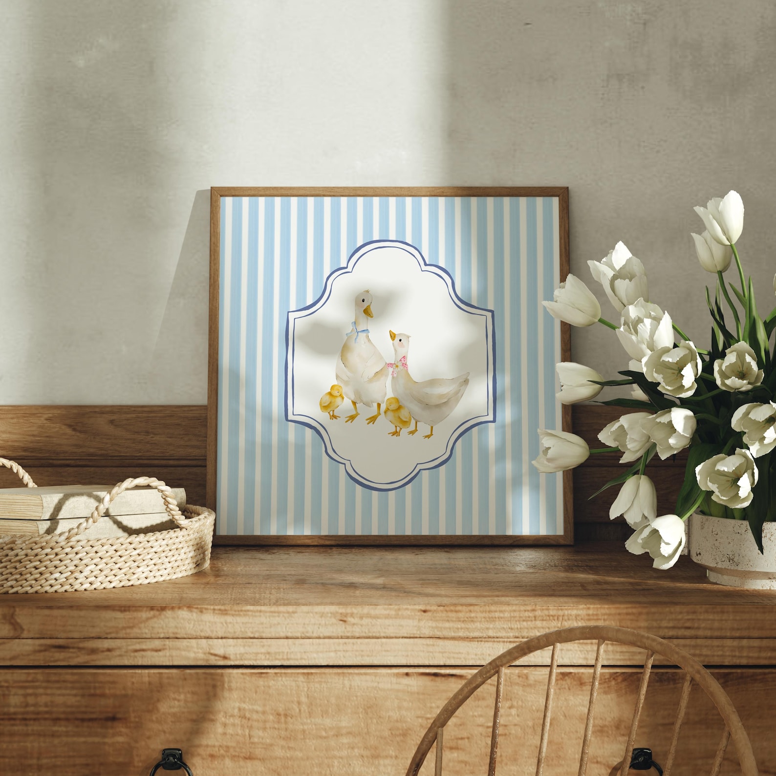 Goose Prints Nursery Cottagecore Art Vintage Nursery Wall Art ...