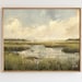 Swamp Painting, Marshland Landscape Painting, Wetlands Oil Painting ...