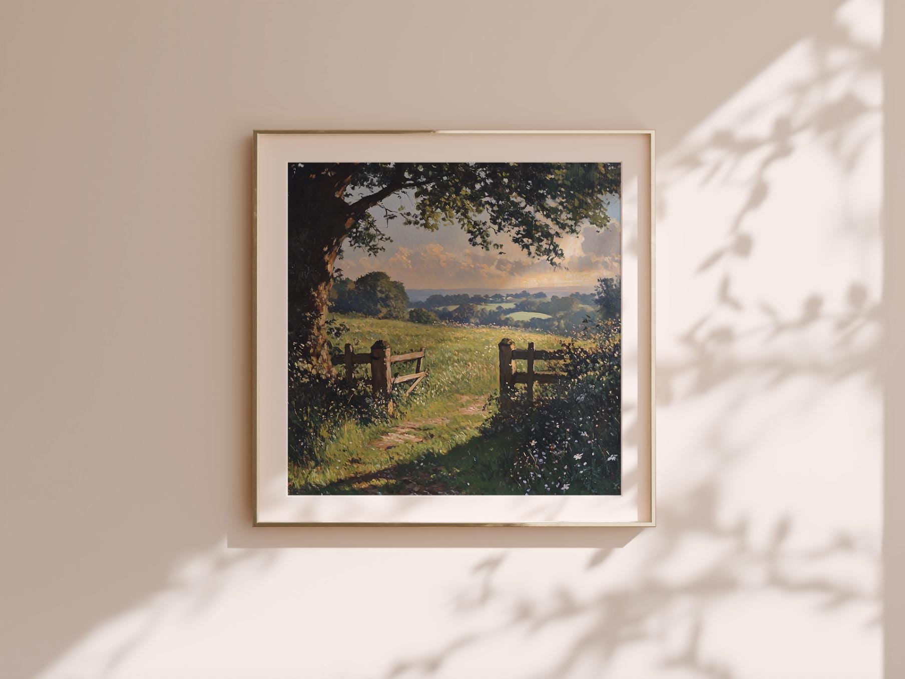 British Countryside Print, English Countryside Painting, Landscape Art ...