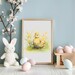Cute Spring Duckling Wall Art, Softness Nursery Art Prints, Watercolor ...
