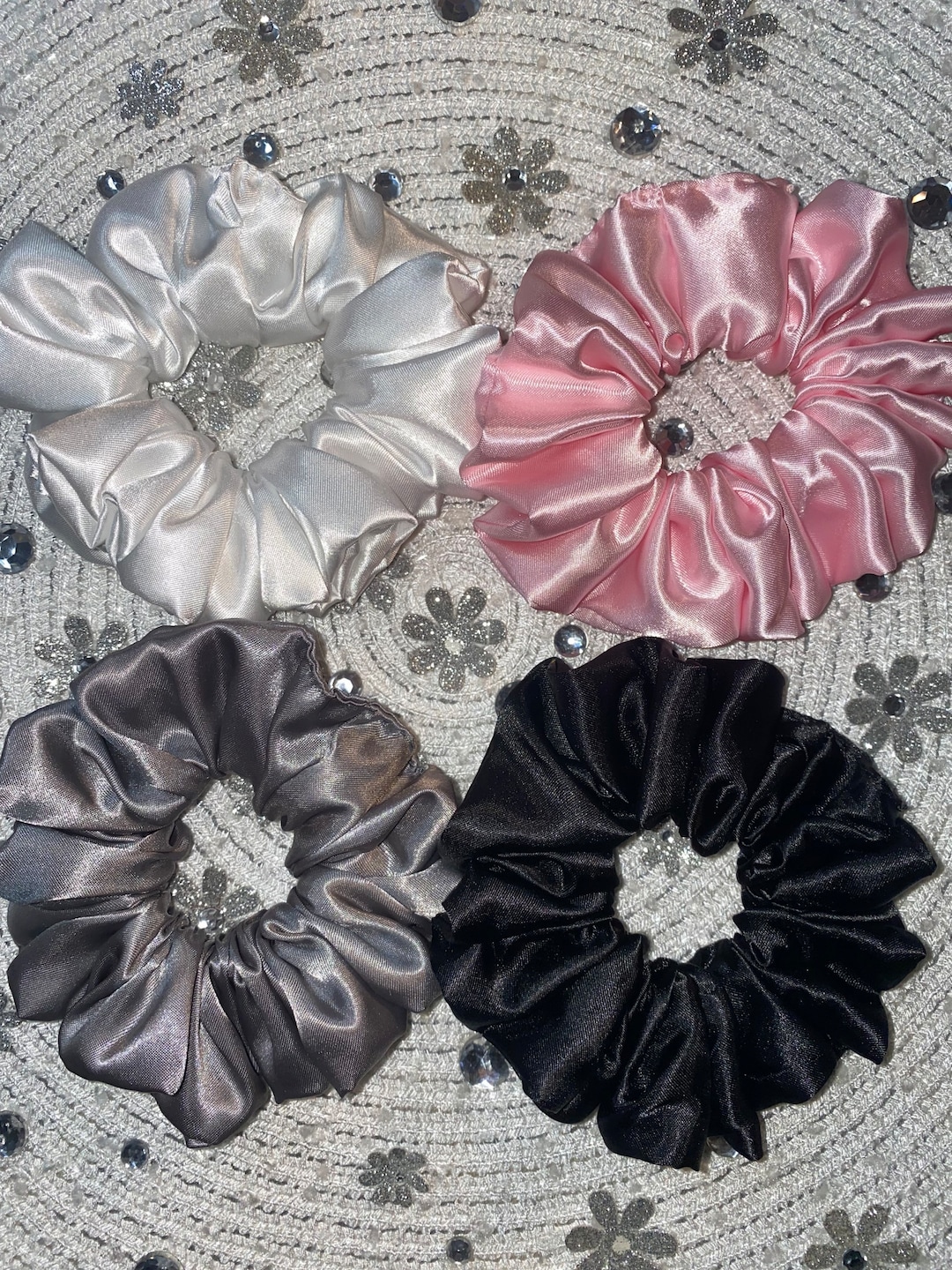 Satin Silky Scrunchie Set - Etsy