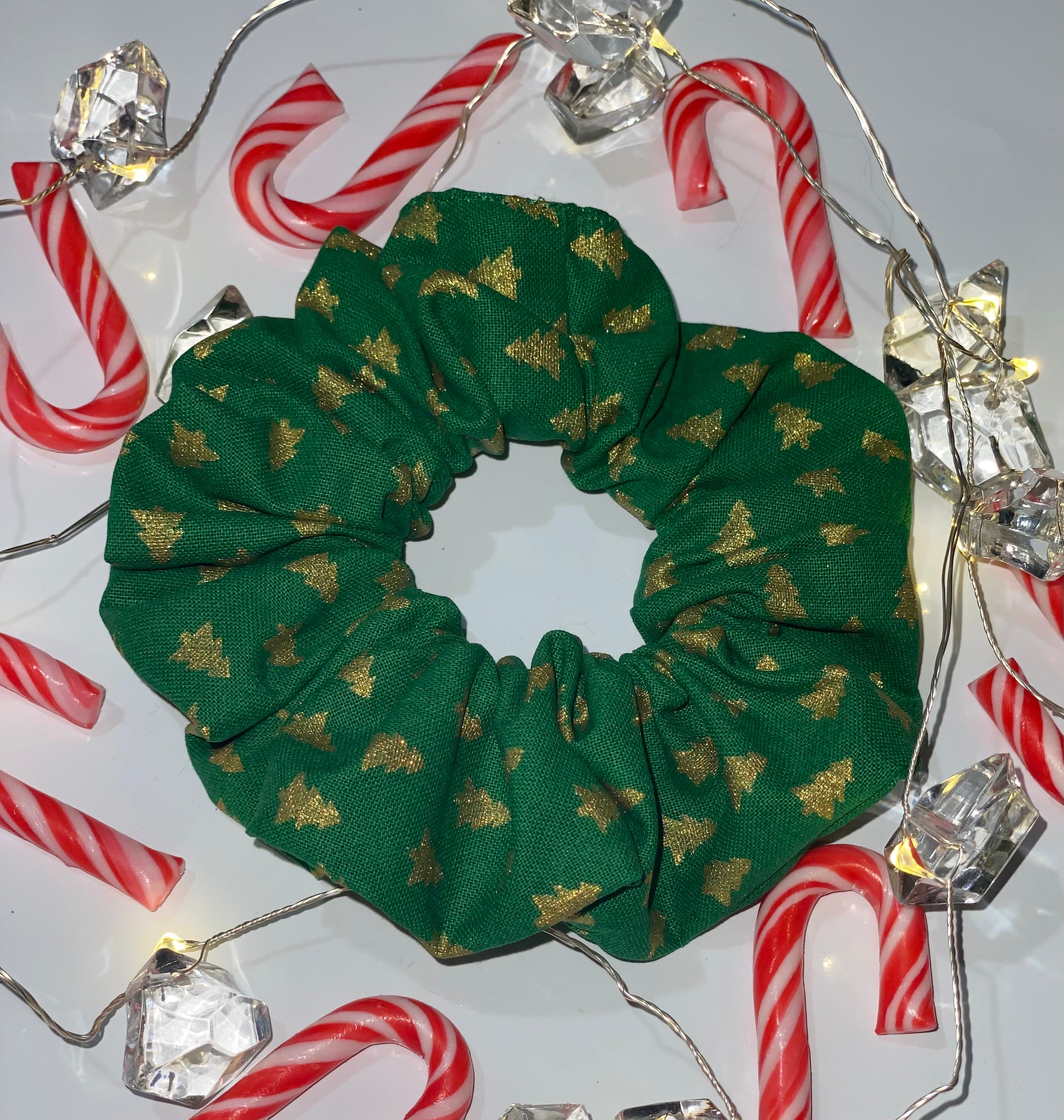 Christmas tree scrunchie | Etsy